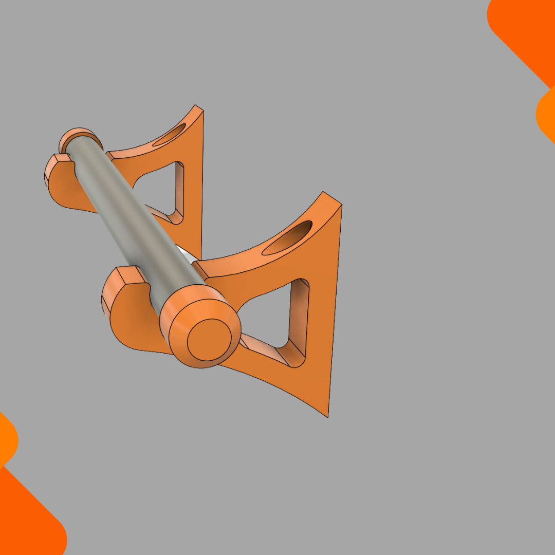 Base para Cortina 1 Haste+Tampa – STL 3D Super Tech