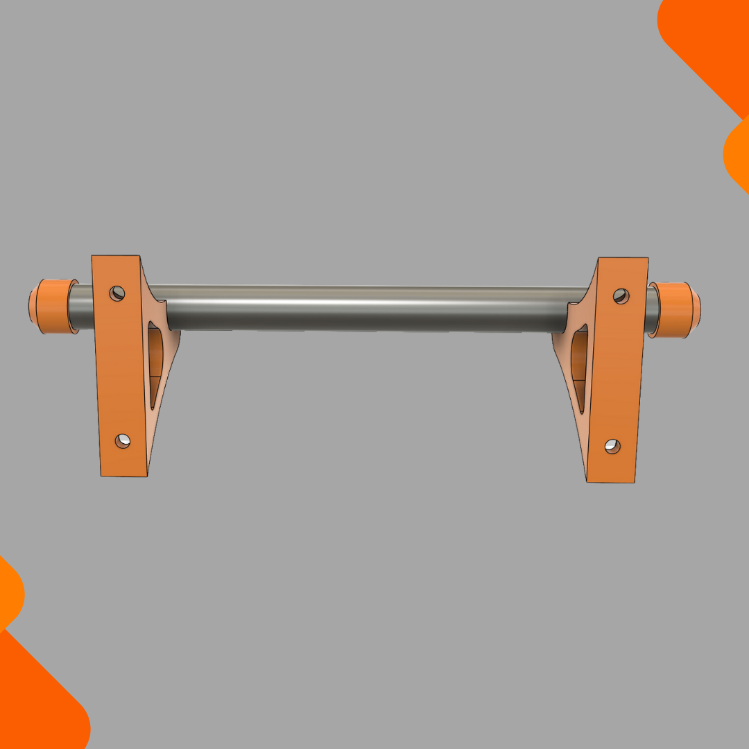 Base para Cortina 1 Haste+Tampa – STL 3D Super Tech